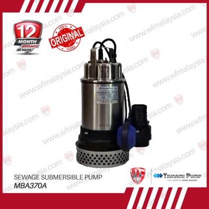 Tsunami MBA370A ( AUTO ) 370W (0.5HP) 2'' 50mm Sewage Submersible Water ...