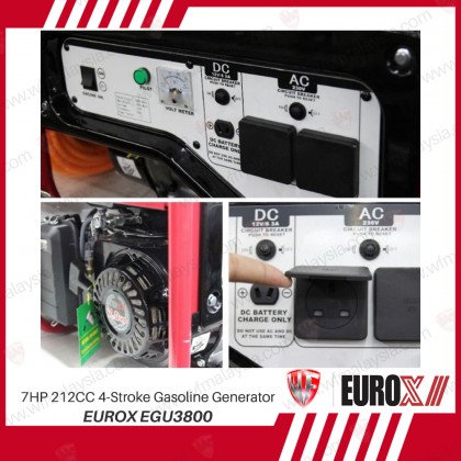 Eurox Europower EGU2500 2.2KW Gasoline Generator Petrol Genset Portable ...